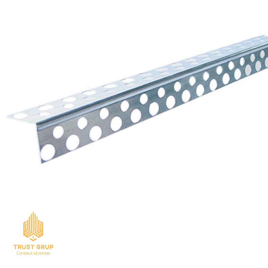 Cornier perforat aluminiu, 2.5 m – TRUST GRUP